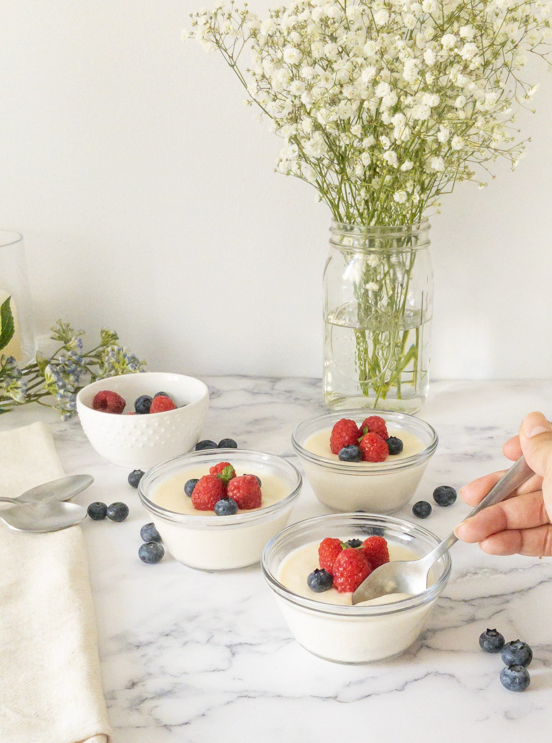 Low Carb Panna Cotta with Mascarpone - Yaidy Makes