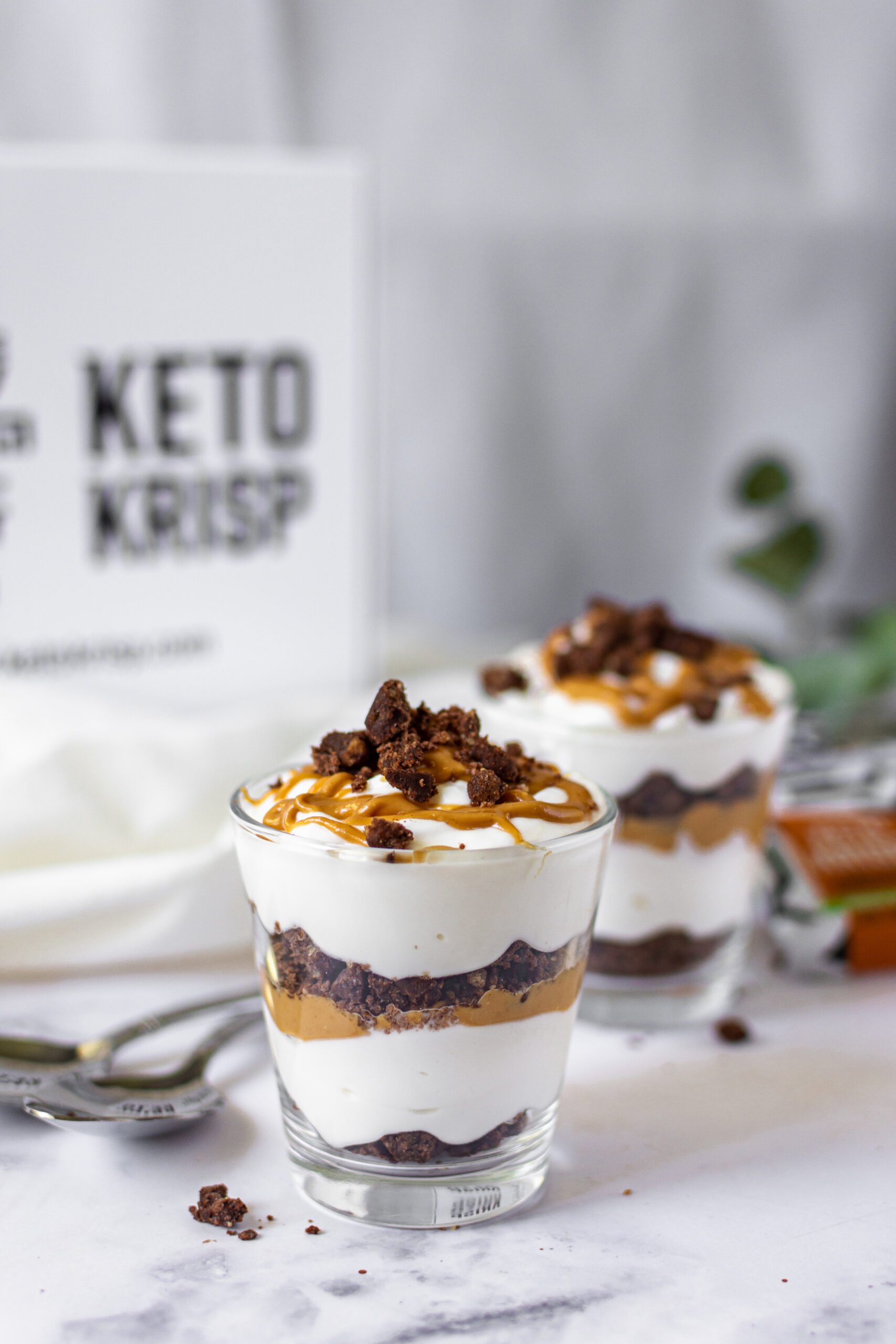 Peanut Butter Chocolate Keto Parfait Recipe - Yaidy Makes