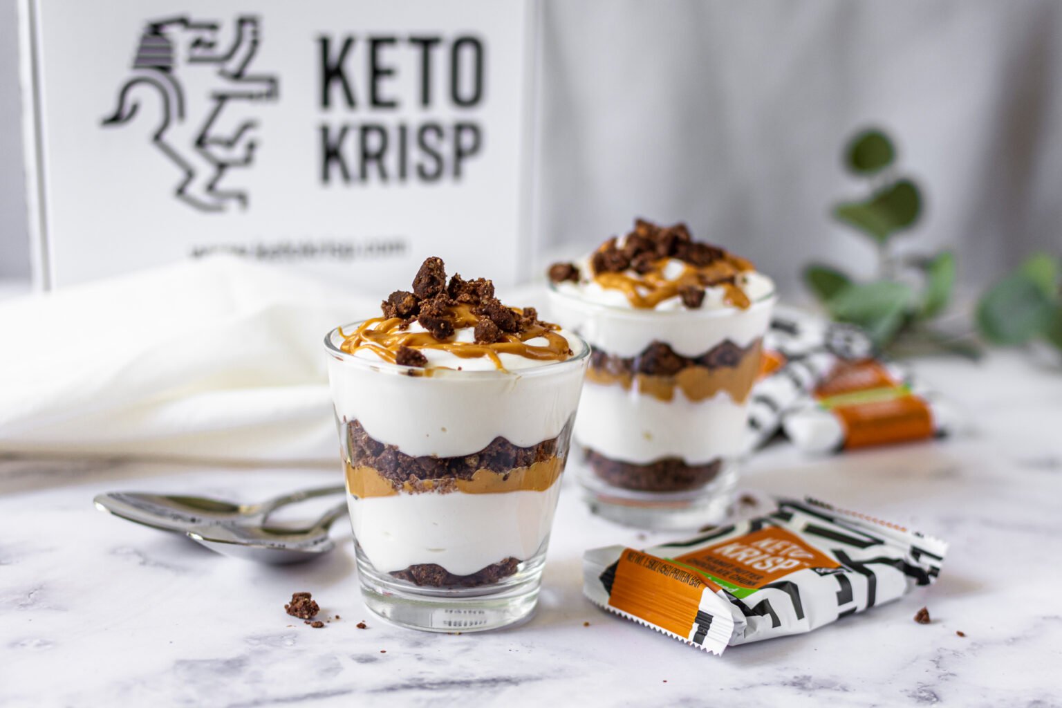 Peanut Butter Chocolate Keto Parfait Recipe - Yaidy Makes