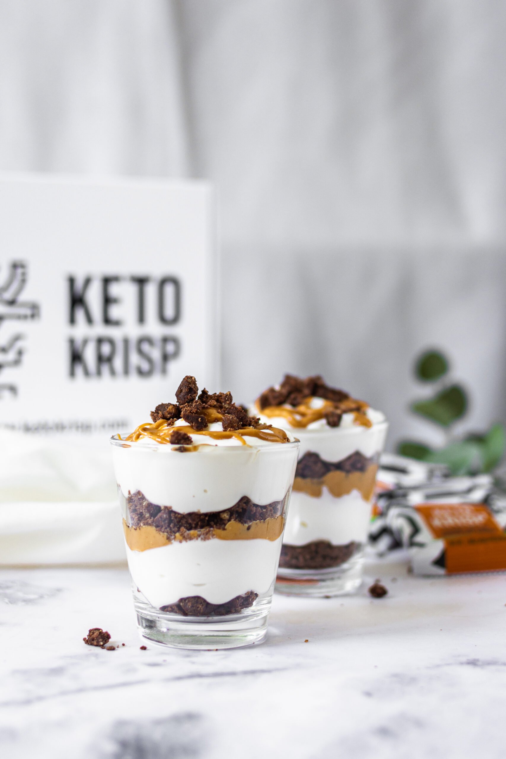 Peanut Butter Chocolate Keto Parfait Recipe - Yaidy Makes