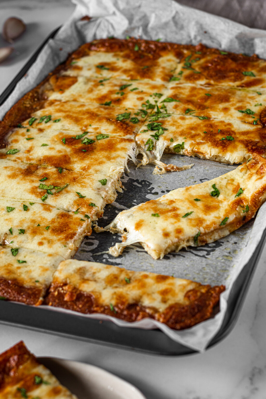 Cheesy Fat Head Dough Garlic Bread - Yaidy Makes