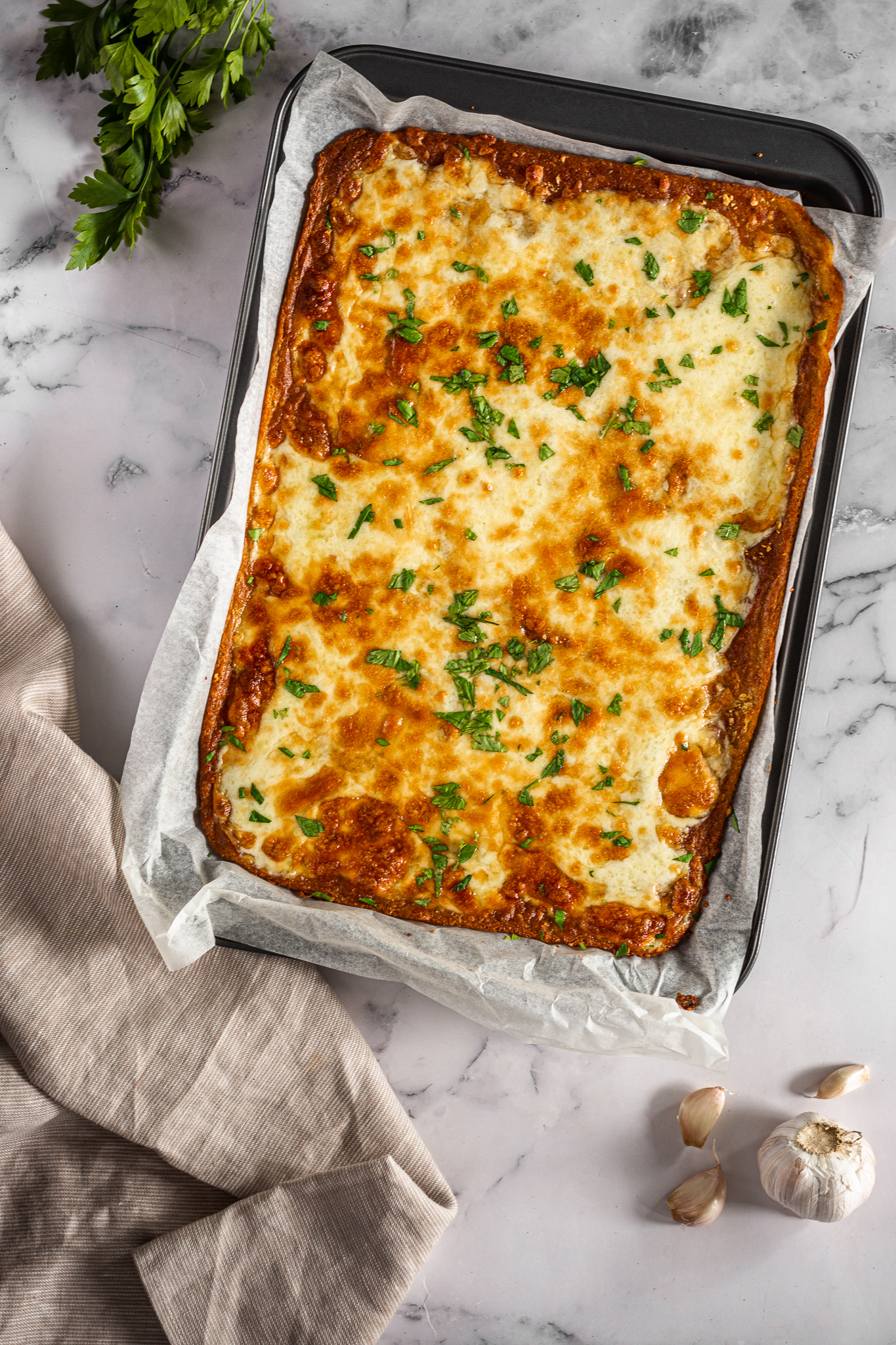 Cheesy Fat Head Dough Garlic Bread - Yaidy Makes