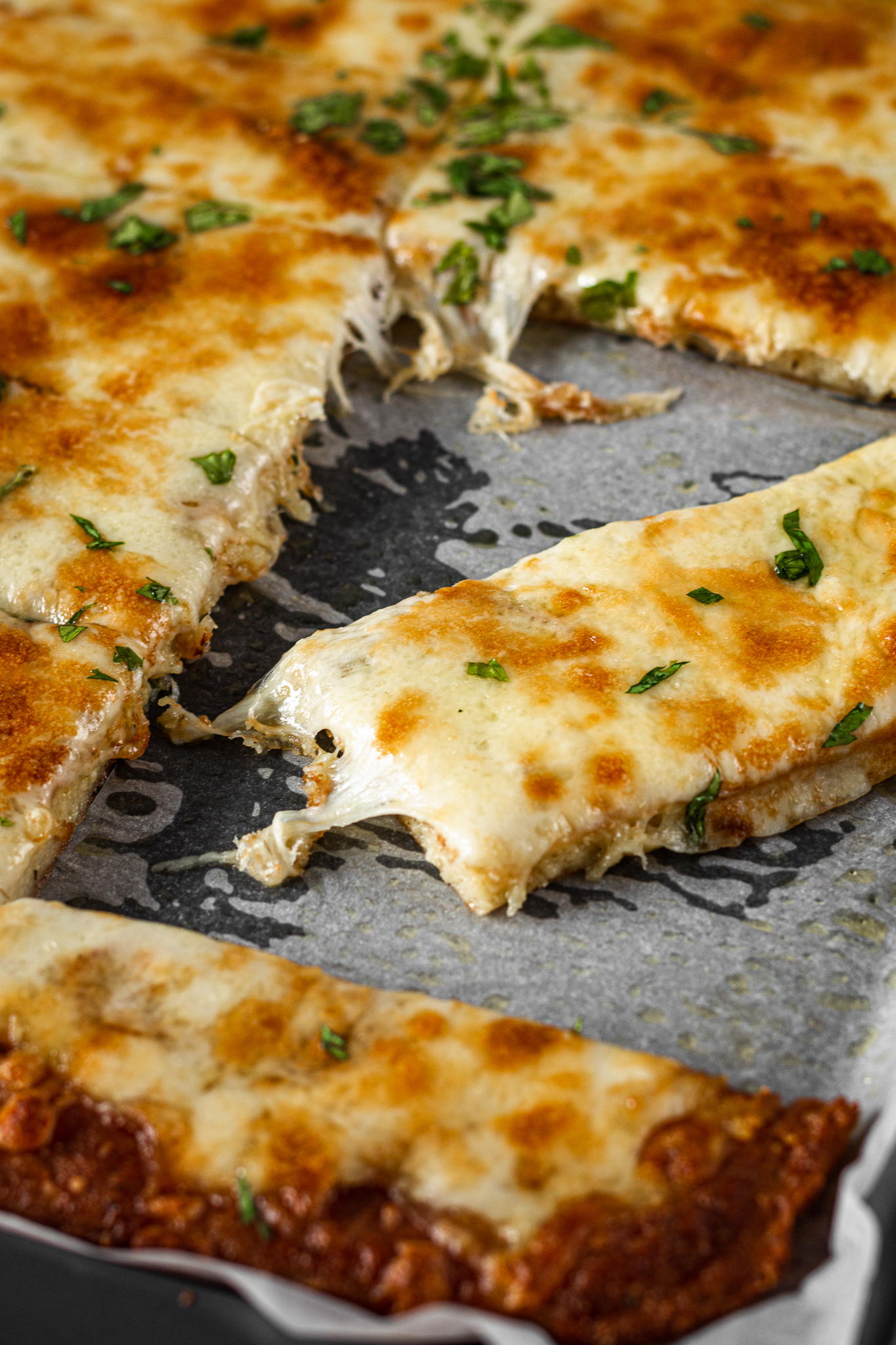 Cheesy Fat Head Dough Garlic Bread - Yaidy Makes