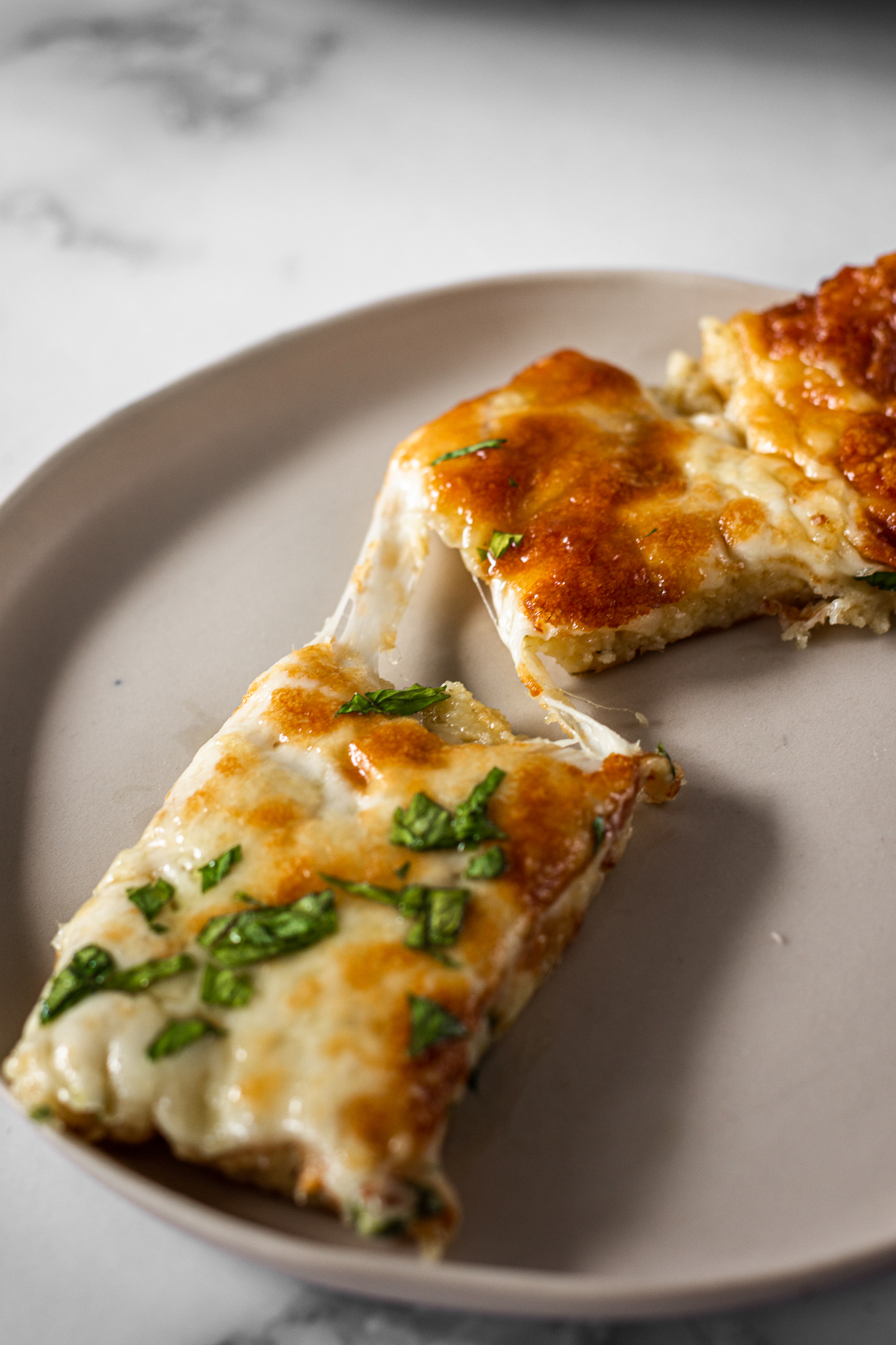 Cheesy Fat Head Dough Garlic Bread - Yaidy Makes